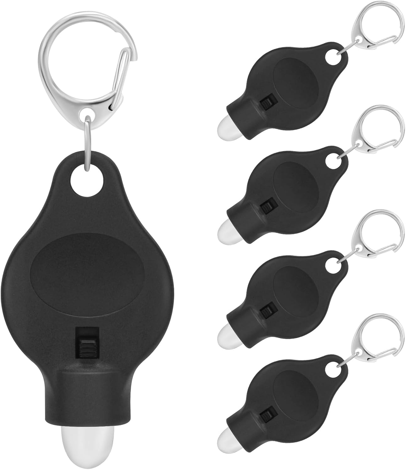 RISEMART Keychain Flashlight, 5 Pack Portable Mini Keychain Light, 14 ...