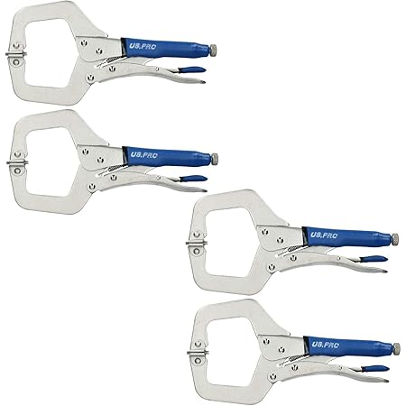 11” Welding Locking C Clamps Adjustable Fastener with Quick Release ...