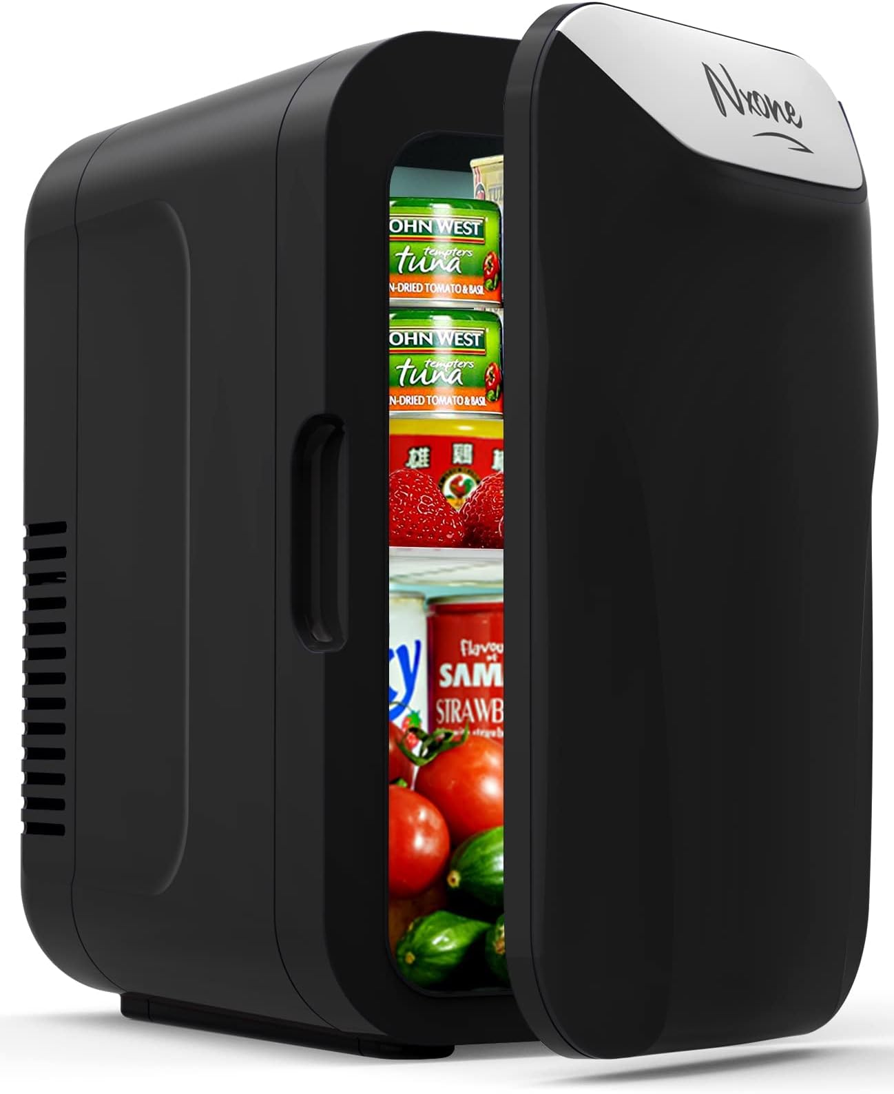 Amazon.com: NXONE Mini Fridge,4 Liter/6 Can AC/DC Small Refrigerator ...