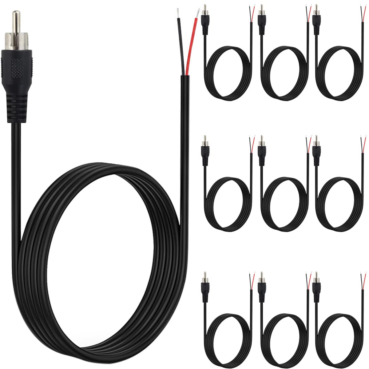 Buy Xiatiaosann for RCA to Bare Wire Cable, Speaker Wire for RCA Male ...