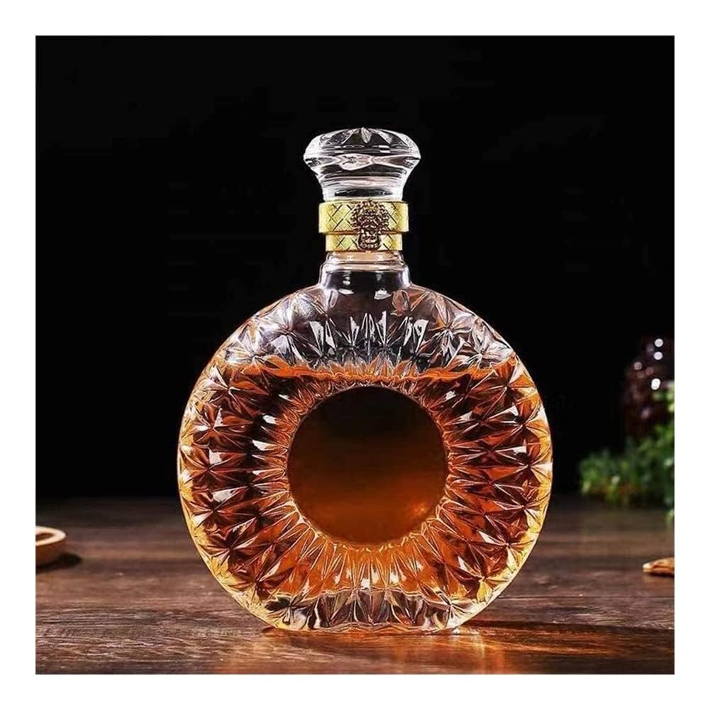 DRAMIQ® European Style Glass Decanter Storage Container for Storing and ...
