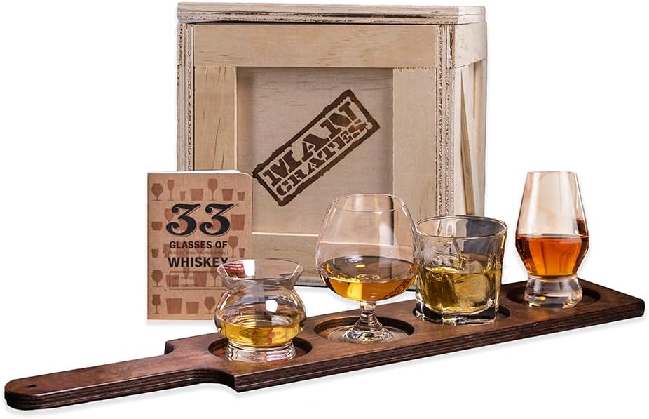 Amazon.com | Man Crates Whiskey Connoisseur Crate – Includes Tasting ...