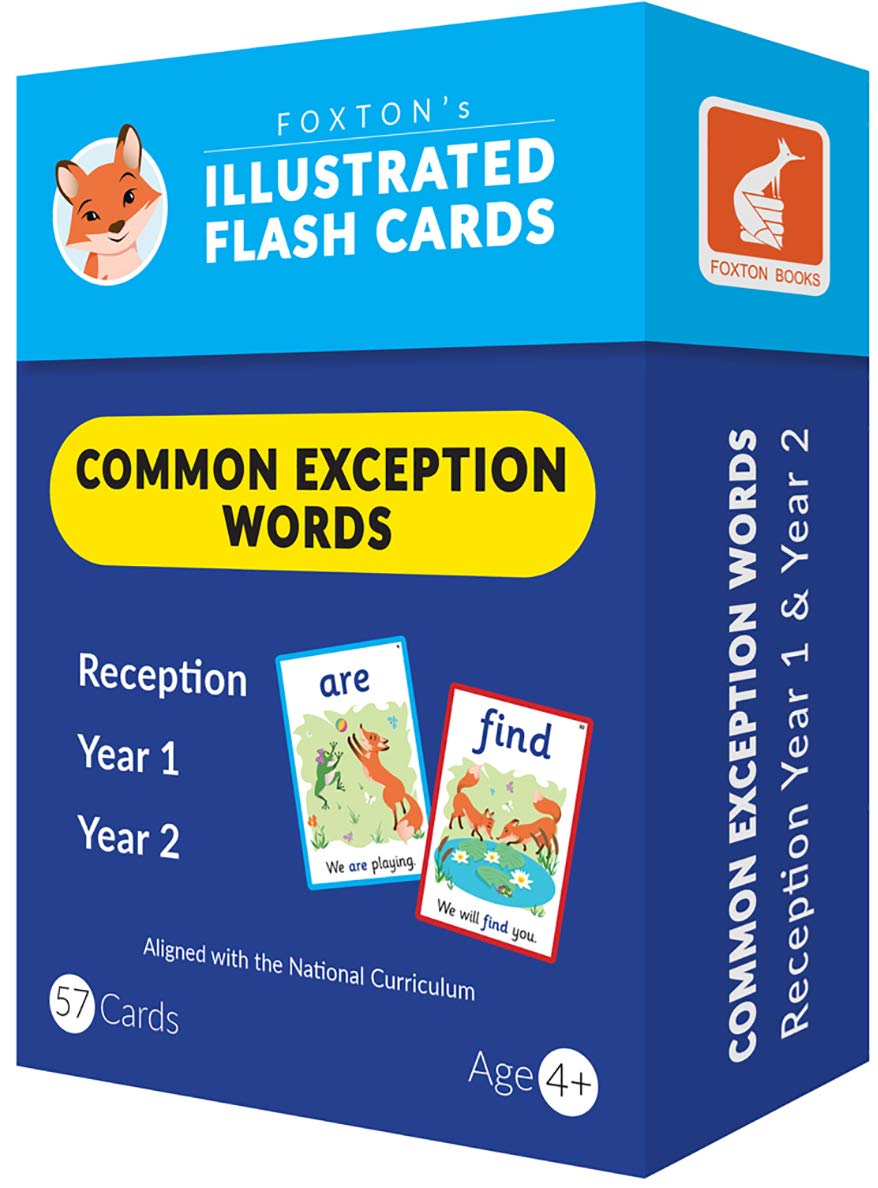 Common Exception Words Flash Cards: Reception, Year 1 and Year 2 Words ...