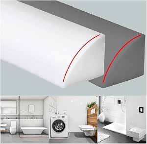 AiDeHuaKeJi 39inch/1m White Wet Room Floor Barrier Flood Shower Tray ...