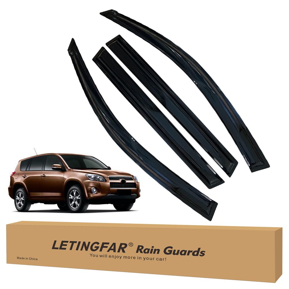 Snapklik.com : LETINGFAR Window Visors Rain Guards For Toyota RAV4 2006 ...