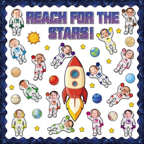 Amazon.com: Outer Space Bulletin Board Set Space Themed Classroom ...