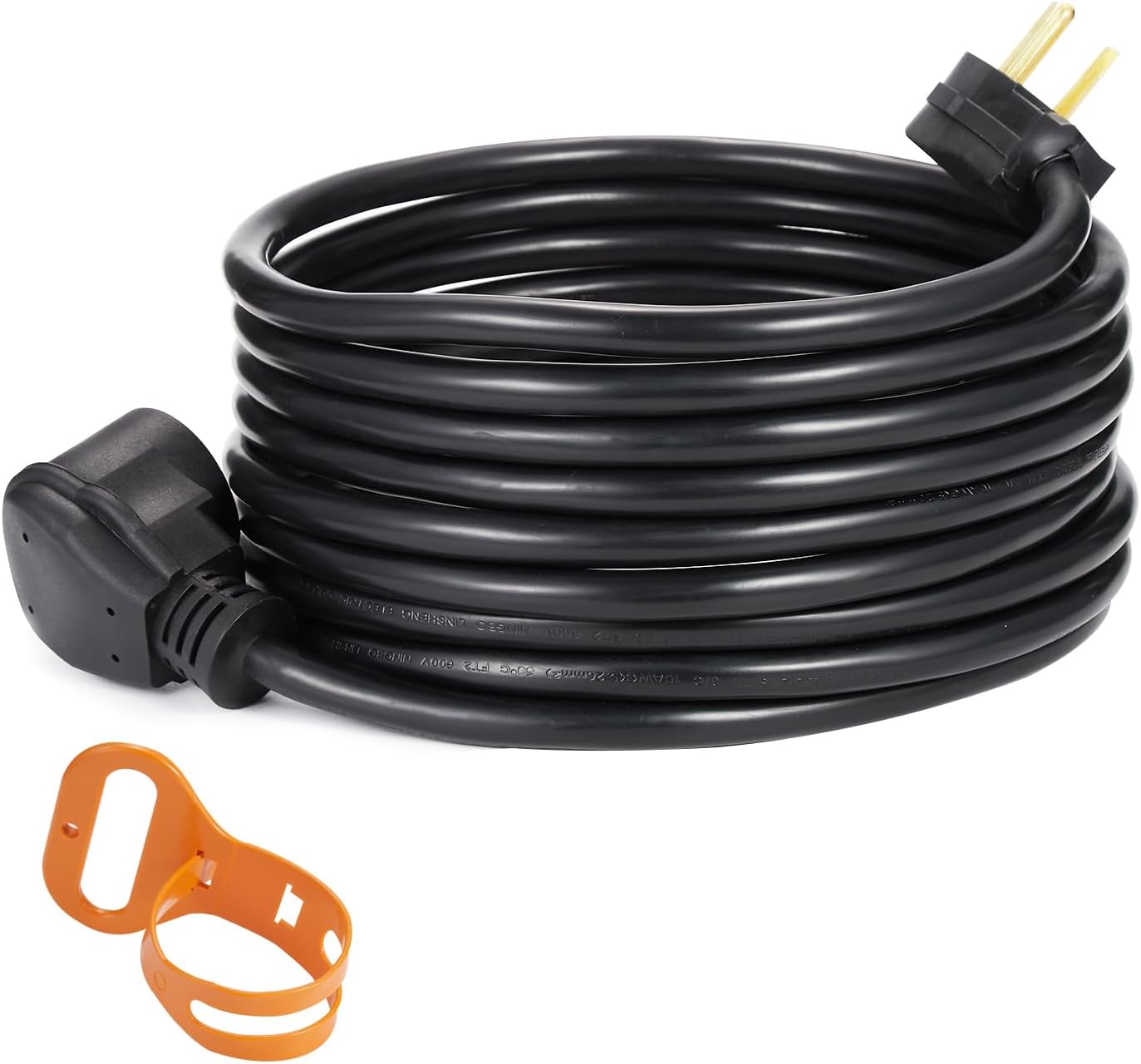 50 Amp Welder Extension Cord, 25ft Heavy Duty 10/3 Awg Gauge STW Cord ...