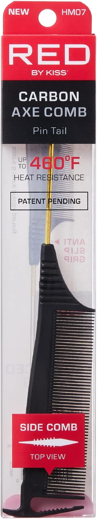 Amazon.com : RED by Kiss Carbon Axe Comb Parting Comb Anti Frizz Heat ...