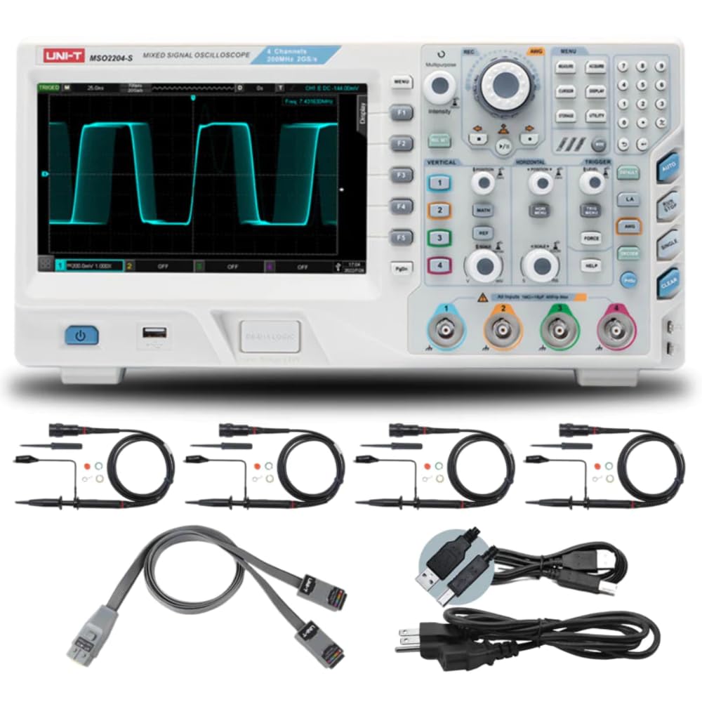UNI-T MSO2204 200MHz 4+16Ch MSO Mixed Signal Digital Oscilloscope ...