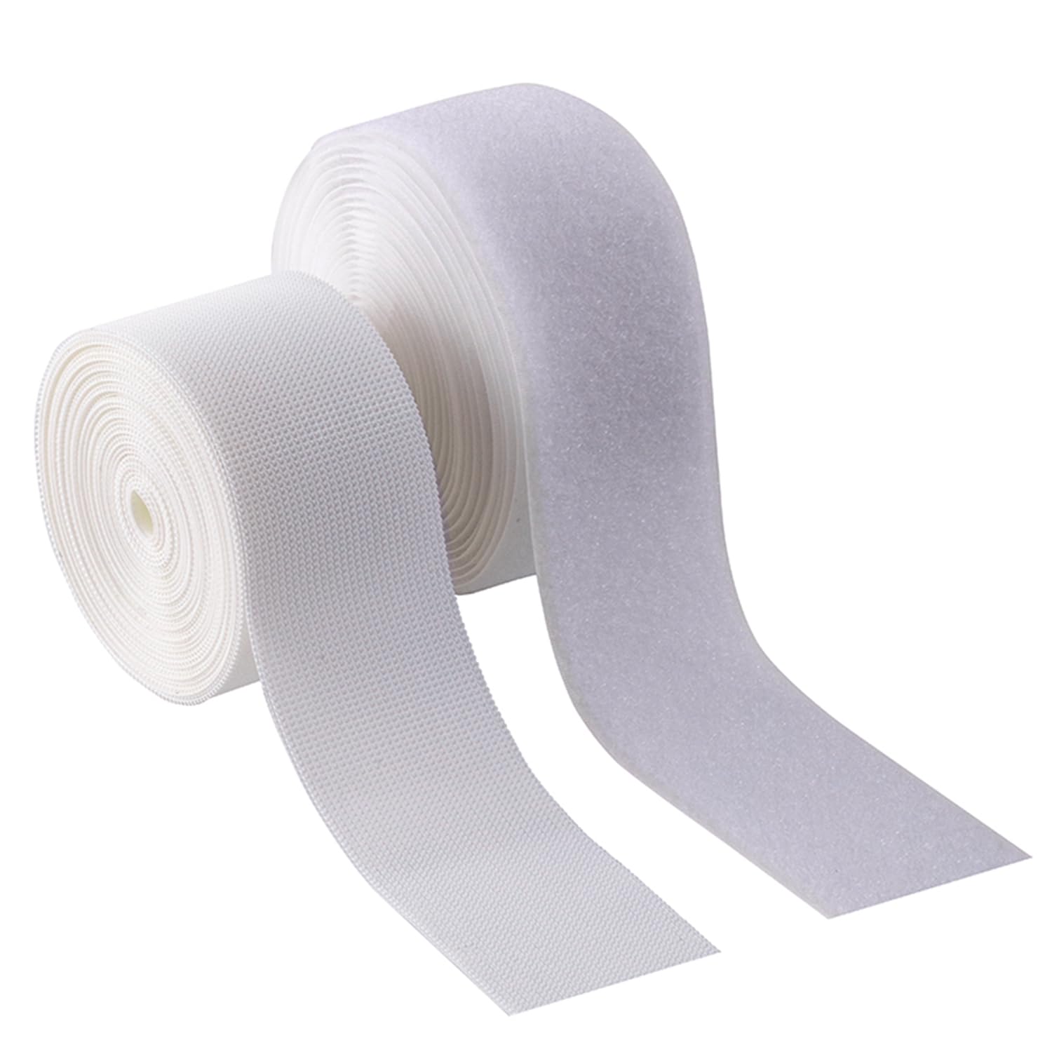 Amazon.com: HANFINEE 2 Inch x 5 Yards Hook and Loop Tape with Adhesive ...