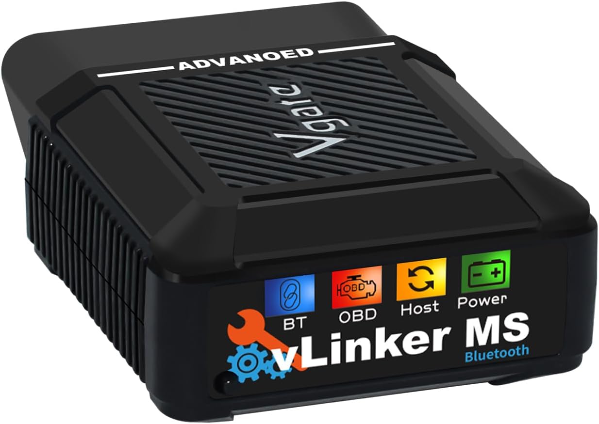 Amazon.com: V-gate vLinker MS Bluetooth (MFI) Adapter OBD2 Scanner Code Reader Diagnostic Scan ...