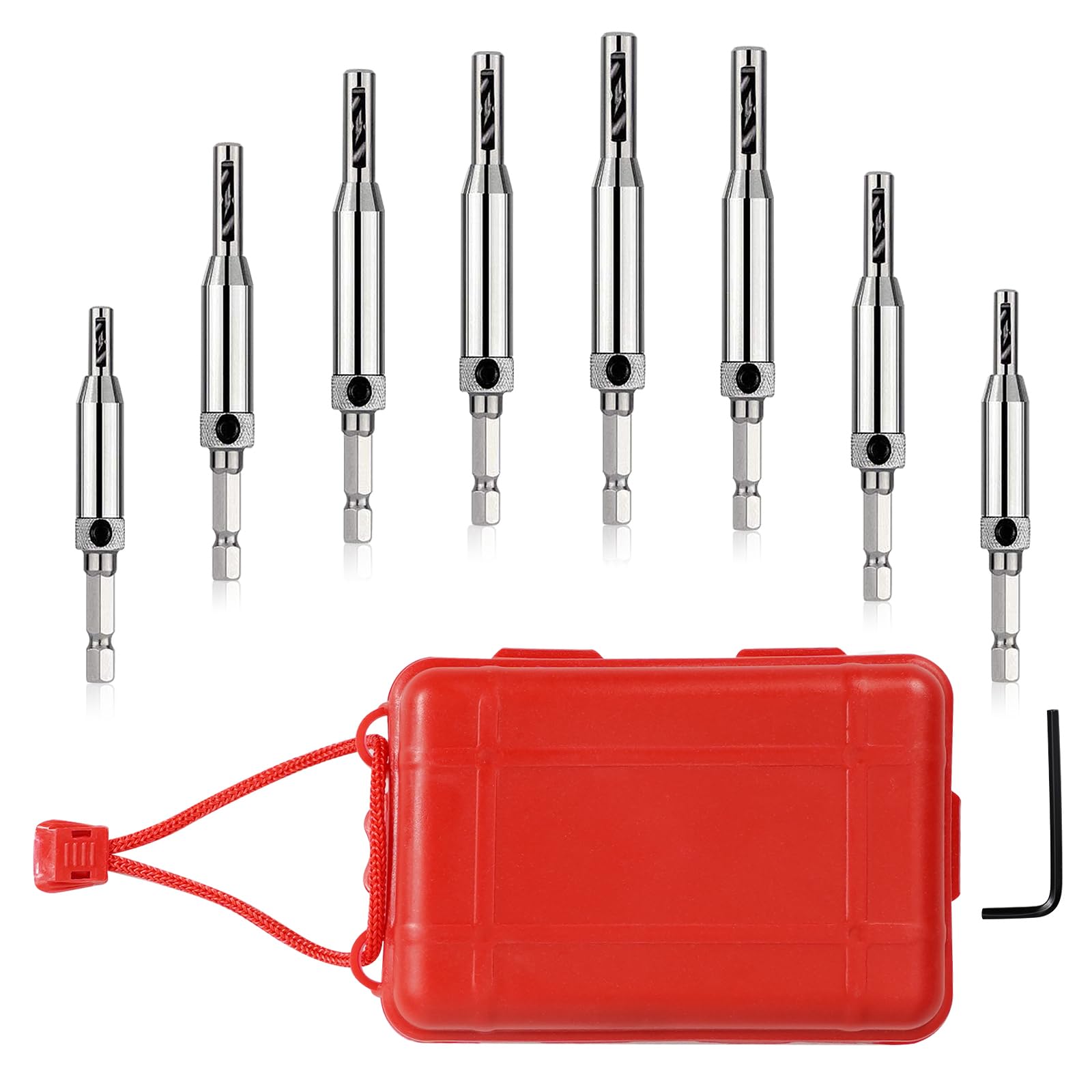 CCTSA Self Centering Drill Bits Set for Hinges, Center Drill Bits VIX ...