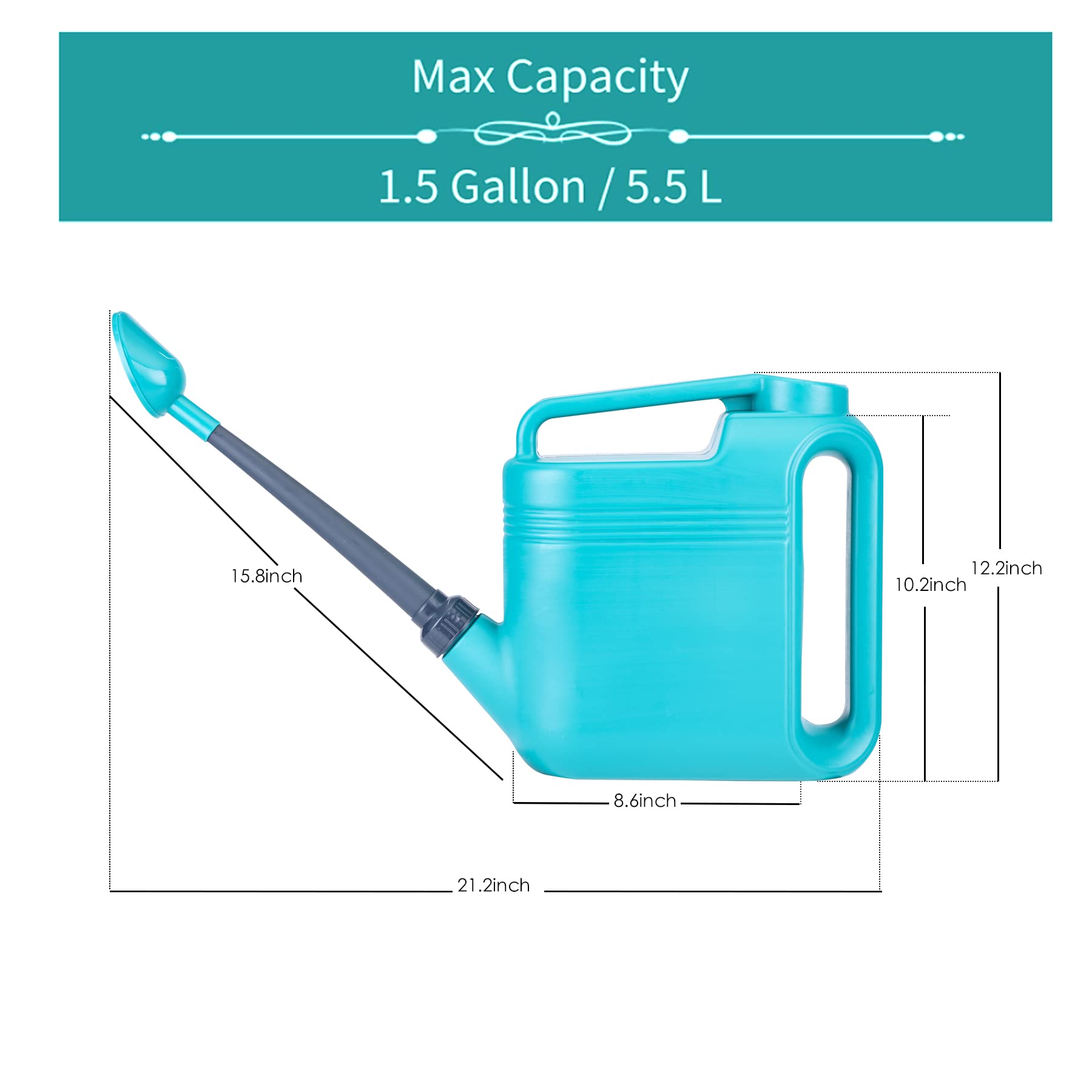 Snapklik.com : 1.5 Gallon Watering Can For Outdoor & Indoor Plants ...