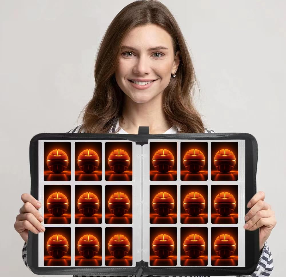Snapklik.com : 900 Pockets Basketball Trading Card Binder, Card Binder ...