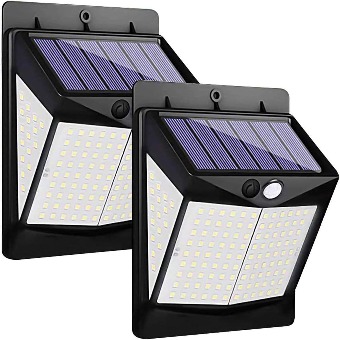 Luces Solares - 140 LED Lámpara Solar Exterior Solar Luz LED ...