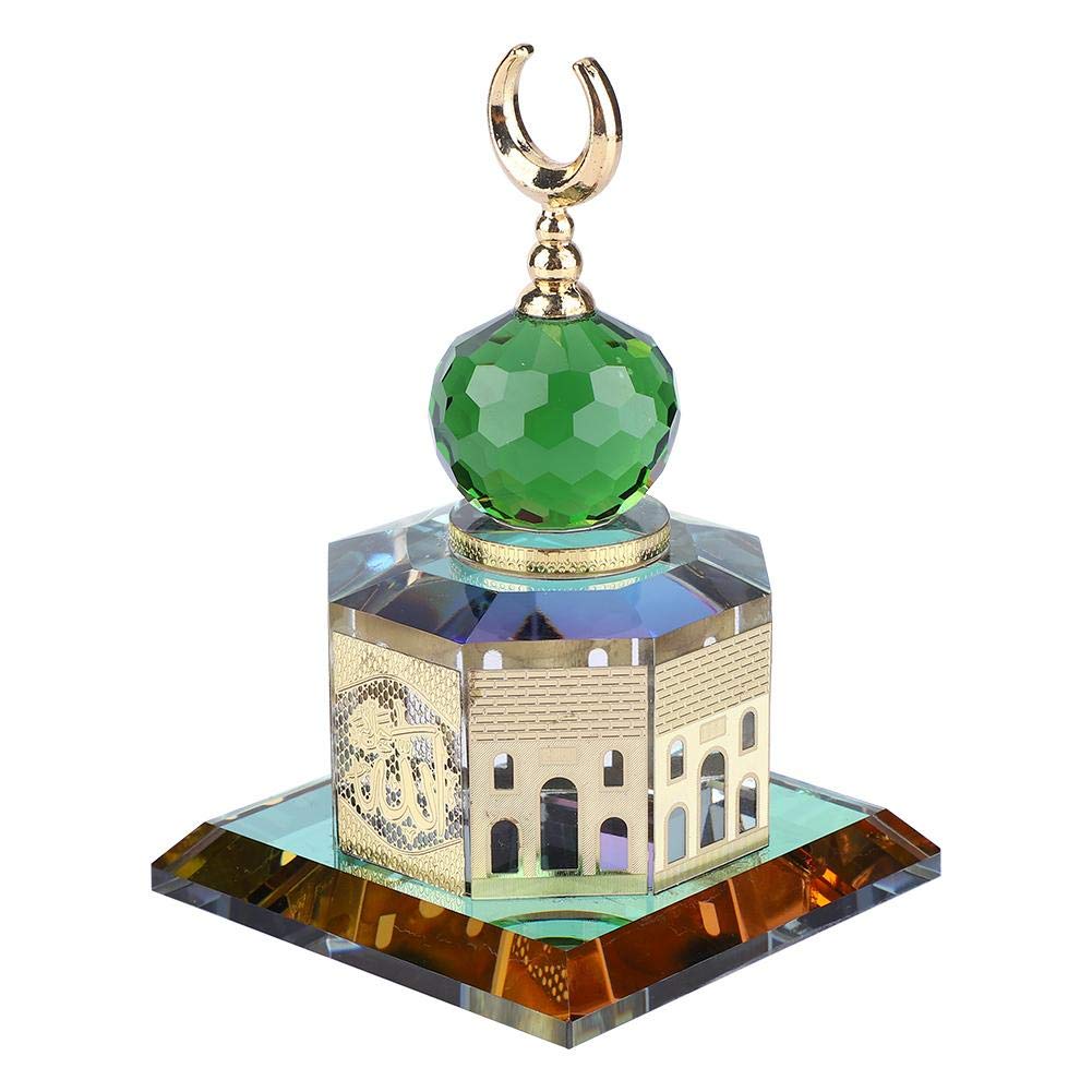 Buy Pssopp Muslim Crystal Gilded Al-Aqsa Mosque Miniature Model Islamic ...