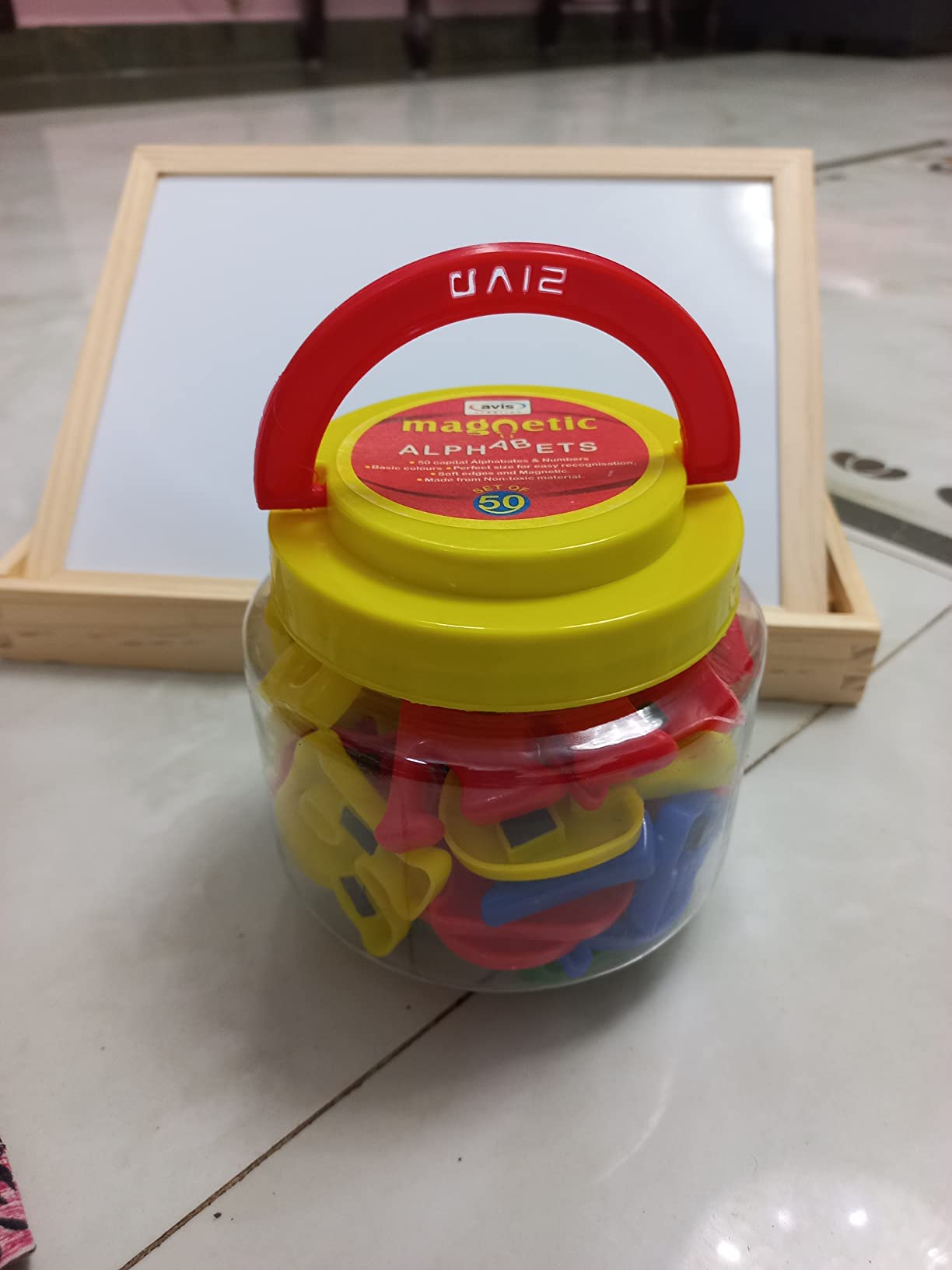 Buy toyztrend Educational Magnetic Alphabet jar for Kids to Learn ...