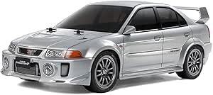 Amazon.com: TAMIYA 1/10 RC Mitsubishi Lancer Evolution V TT-02 ...