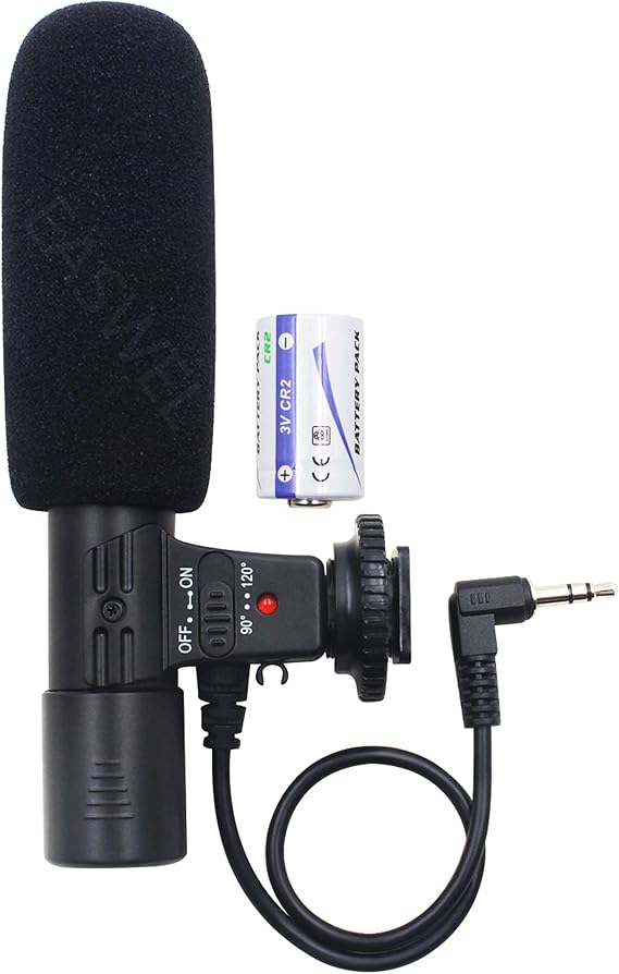 Amazon.com : MIC-01 3.5mm DV Stereo Studio Digital Video Recording ...