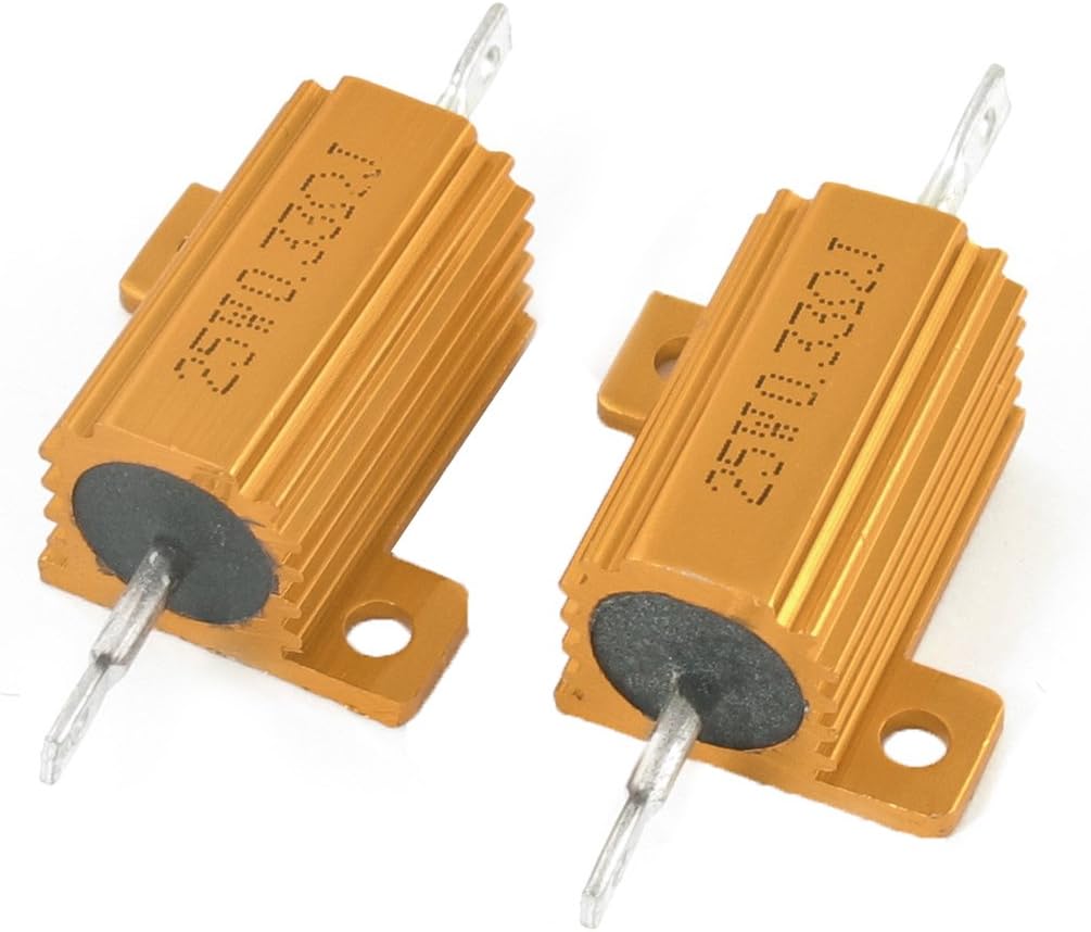 Amazon.com: Aexit 2 Pcs Variable Resistors Screw Tabs Aluminum Case ...