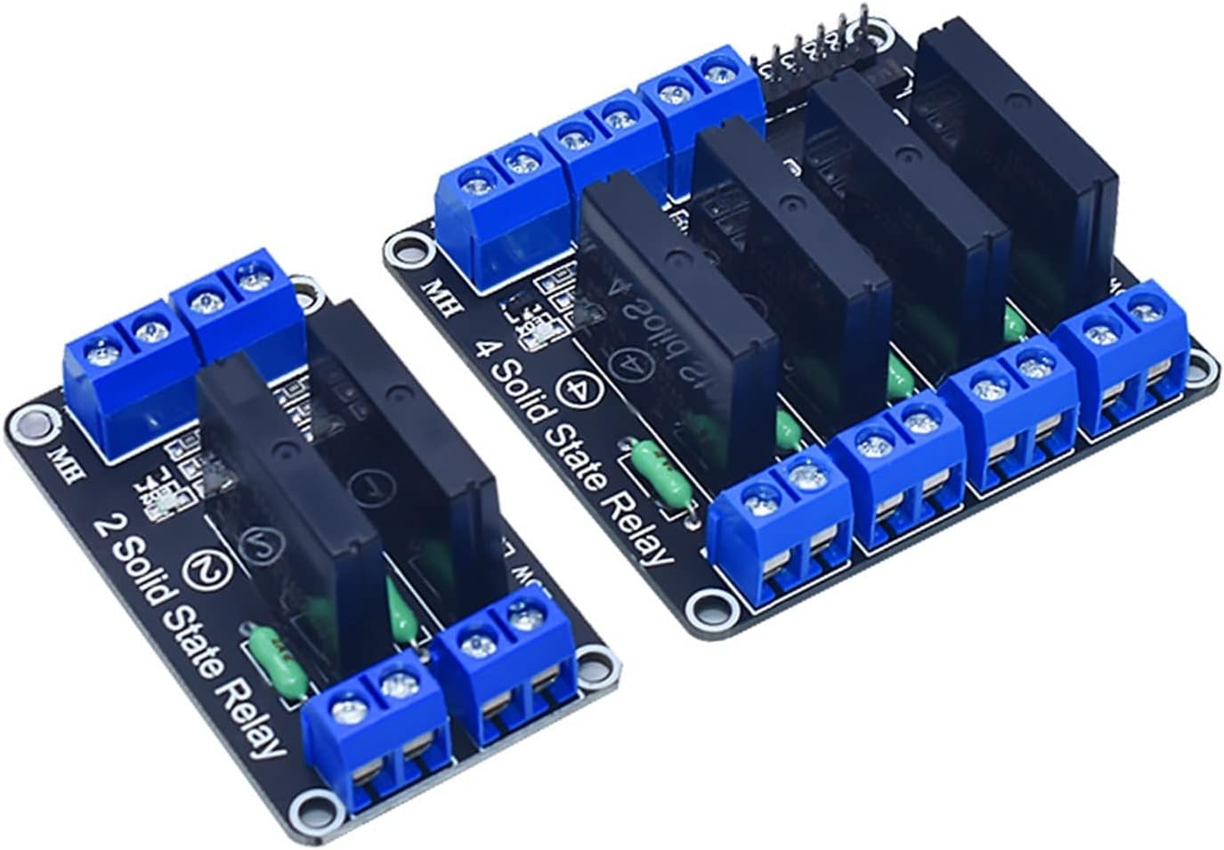 Amazon.co.jp: 1 2 4 8 チャンネル 5V 12V 24V DC リレーモジュール ソリッドステート ハイレベル SSR ...