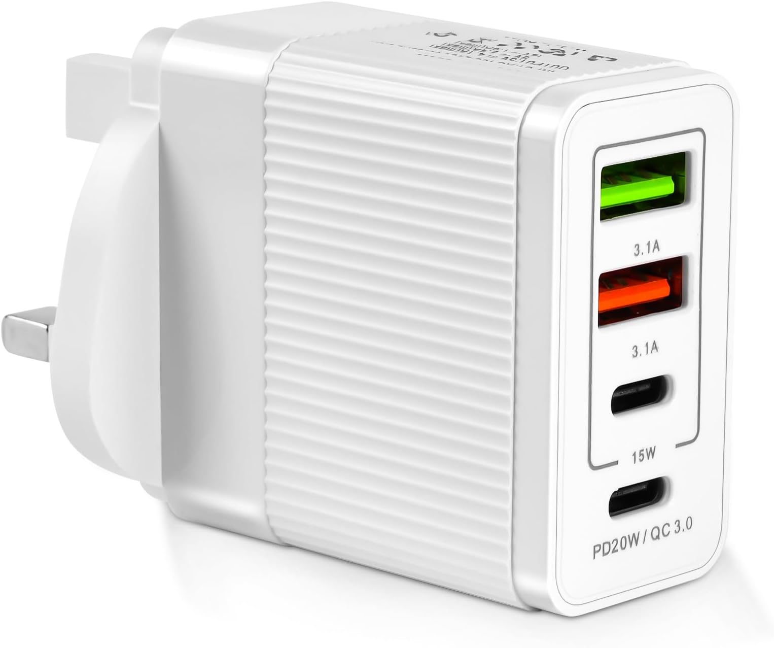 Fast Charger Plug USB Charger – Ultra Fast 4 Port Multi USB Plug ...