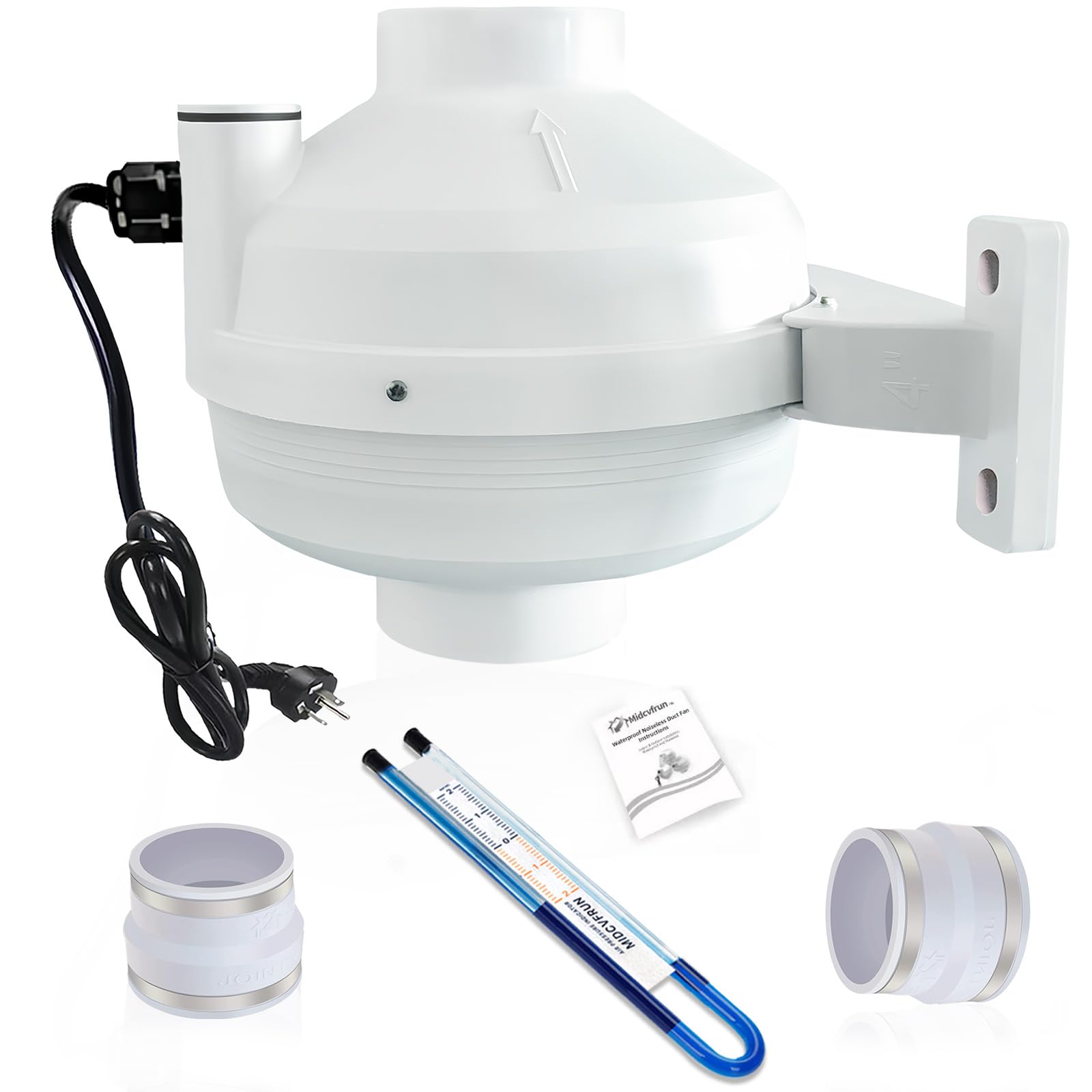 Buy Dcfairfan4x3 Radon Installation Kit, Radon Mitigation System Inline ...