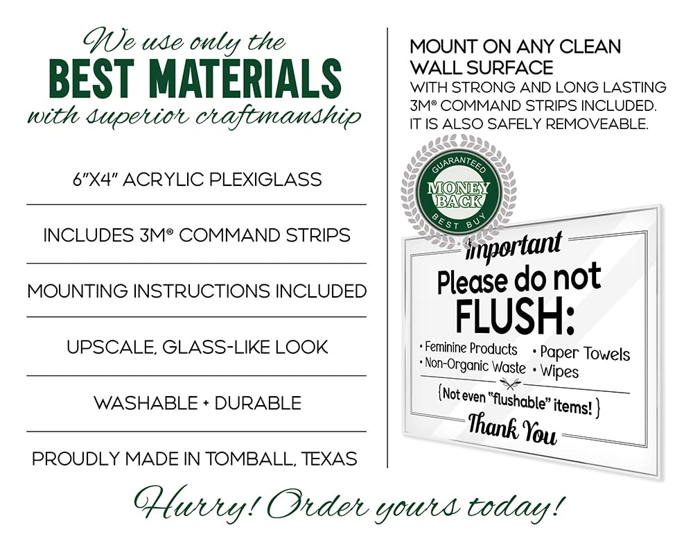 Snapklik.com : Essentials For Hosts - Important Do Not Flush - Flush ...