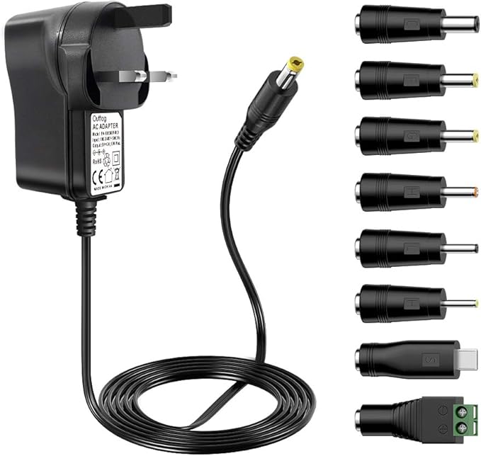 Universal AC to DC Adapter Charger 5V 2A Power Supply Adapter with 8 DC ...