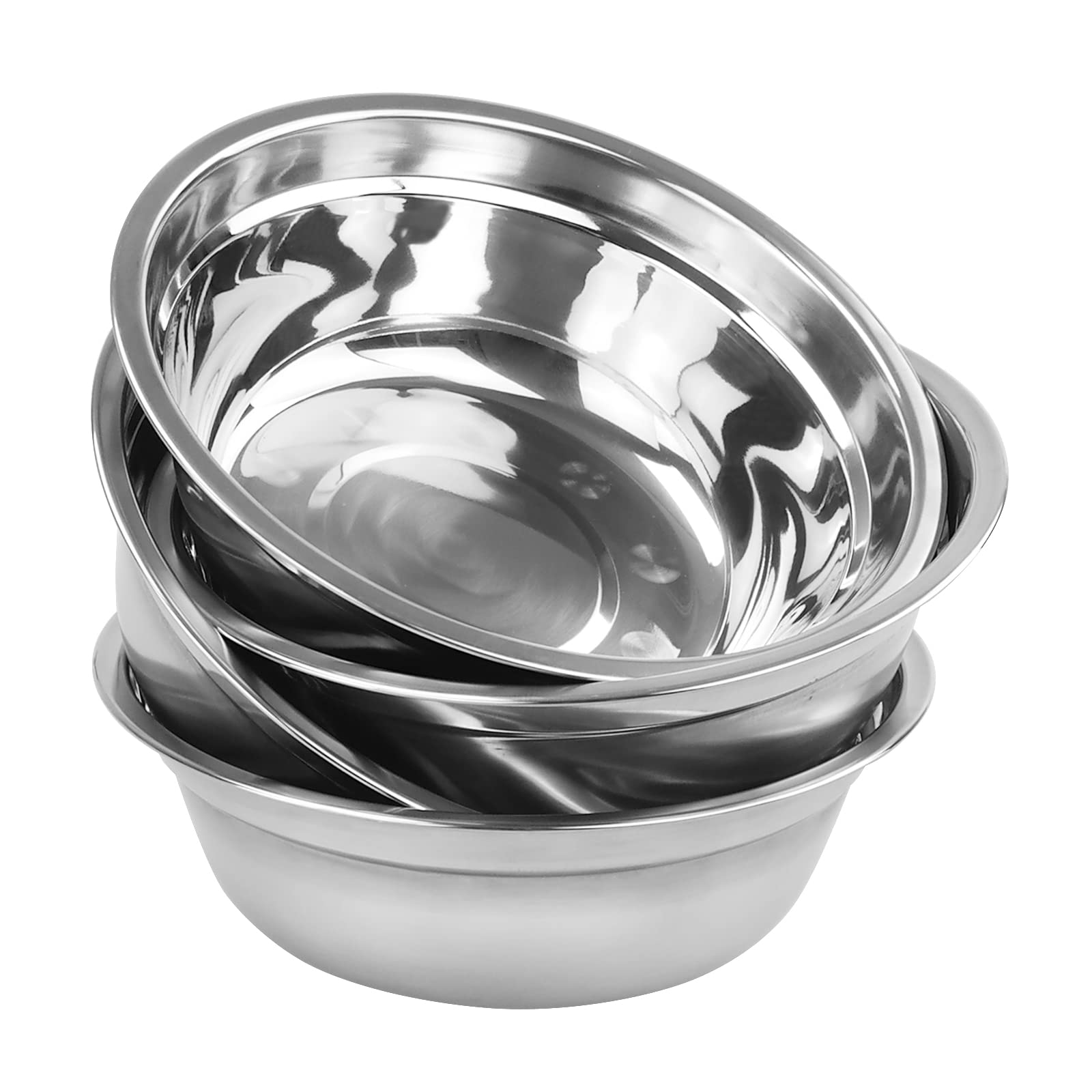 Amazon.com: Afromy Stainless Steel Mixing Bowls/Metal Prep Bowls, Set ...