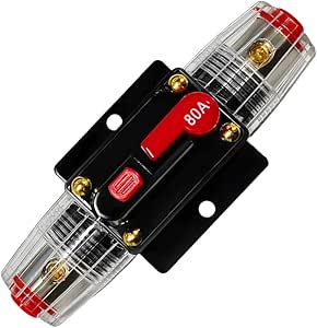 Amazon.com: DXNQ 80A Inline Fuse Holder, 12V-48V DC Inline Reset Fuse ...