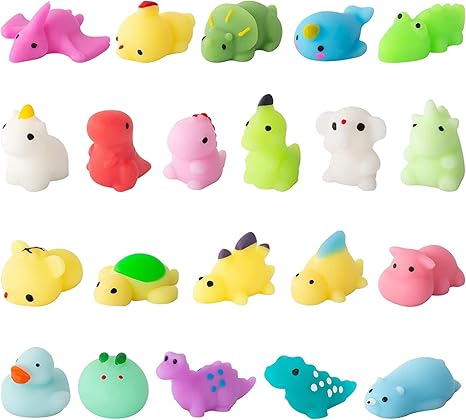 Nestling 21Pcs Mochi Squishy Toys, Kawaii Animal Fidget Toy Relieves ...