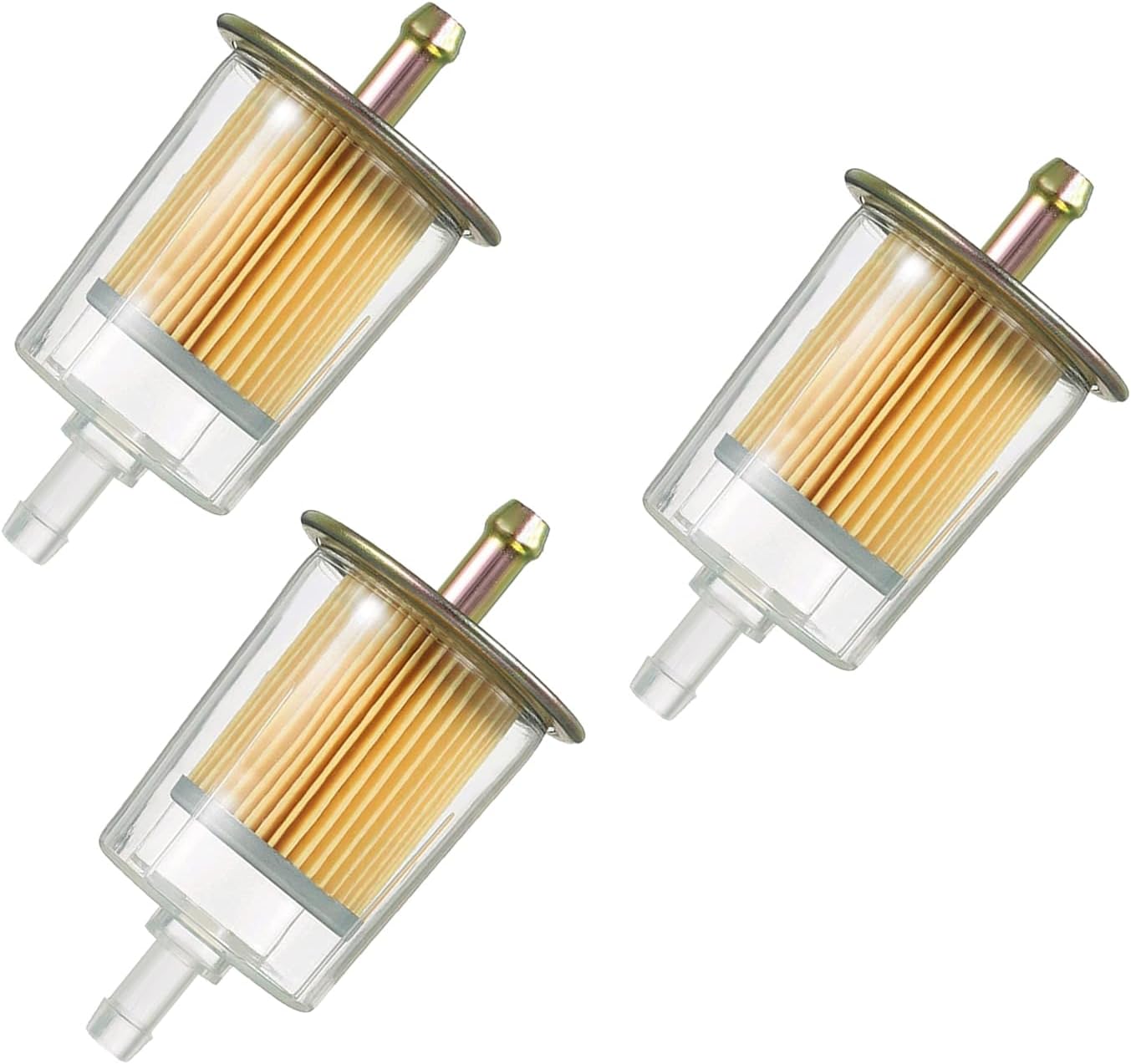 Amazon.com: 3pcs 3/8" Universal Gas Inline Fuel Filters,Widely Used ...