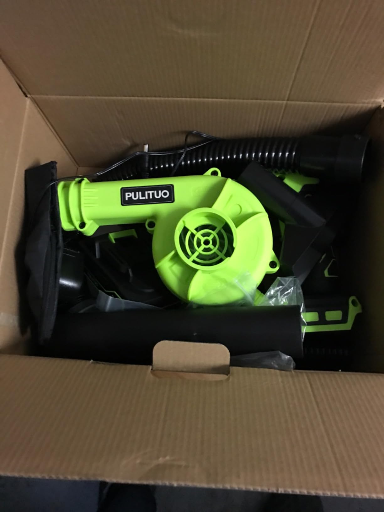 PULITUO Leaf Blower, 20V Cordless Leaf Blower with Battery and Charger ...