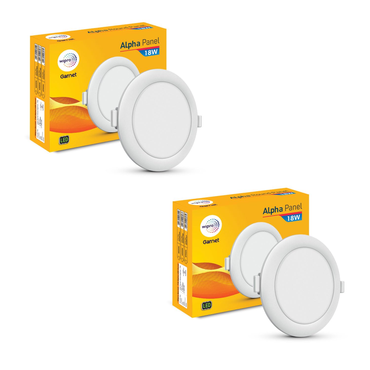 Buy wipro Garnet 18W Round LED Alpha Panel | Cool White Light (6500K ...
