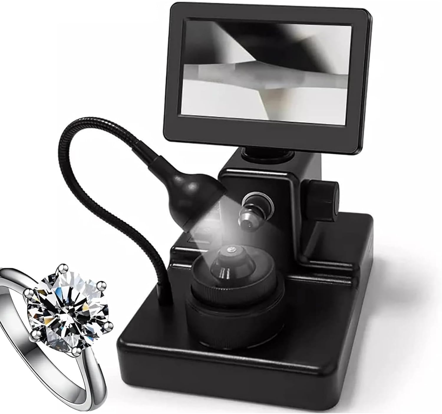 Diamond Girdle Viewer, 4.3Inch LCD Digital Diamond Girdle Viewer, 50 ...