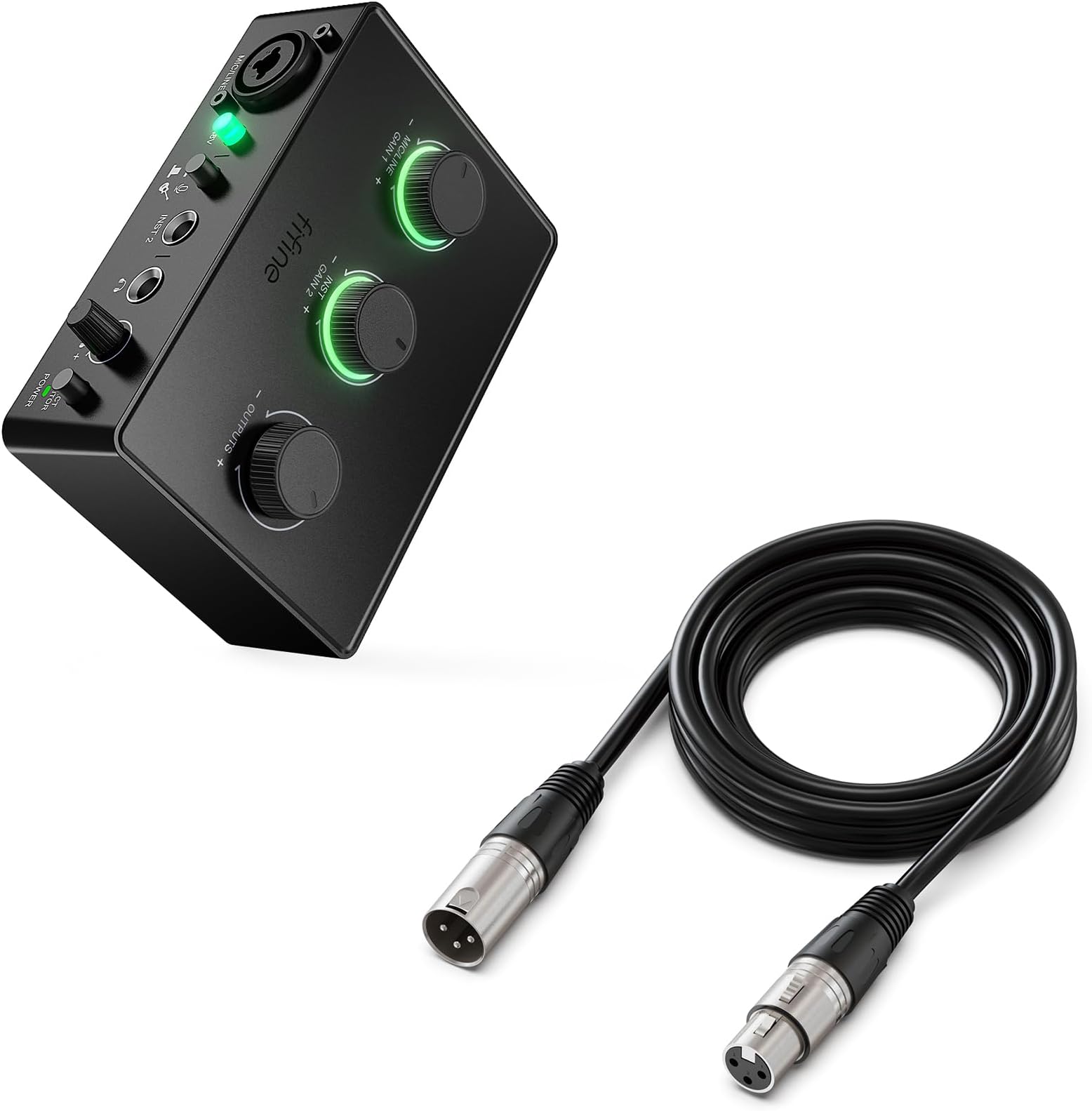 Amazon.com: FIFINE Audio Mixer and XLR Cable,USB Interface for ...