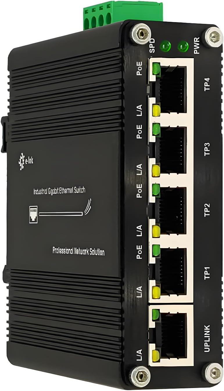 Amazon.com: StarRoute Industrial Passive 24V 5 Ports PoE Switch, 10/100 ...