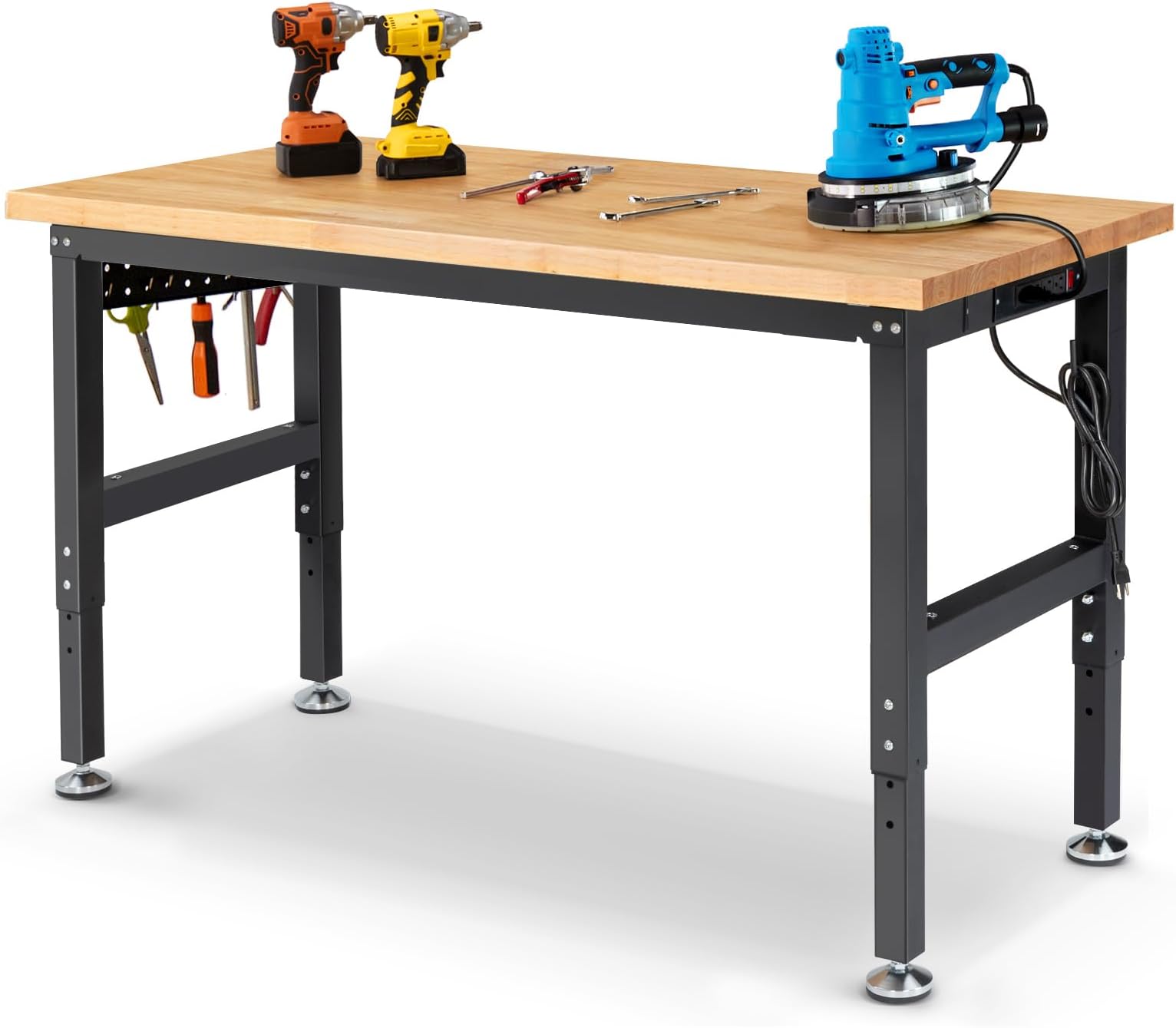 Gladiator 6' Adjustable Height Hardwood Workbench, GAWB06HW - Amazon.com