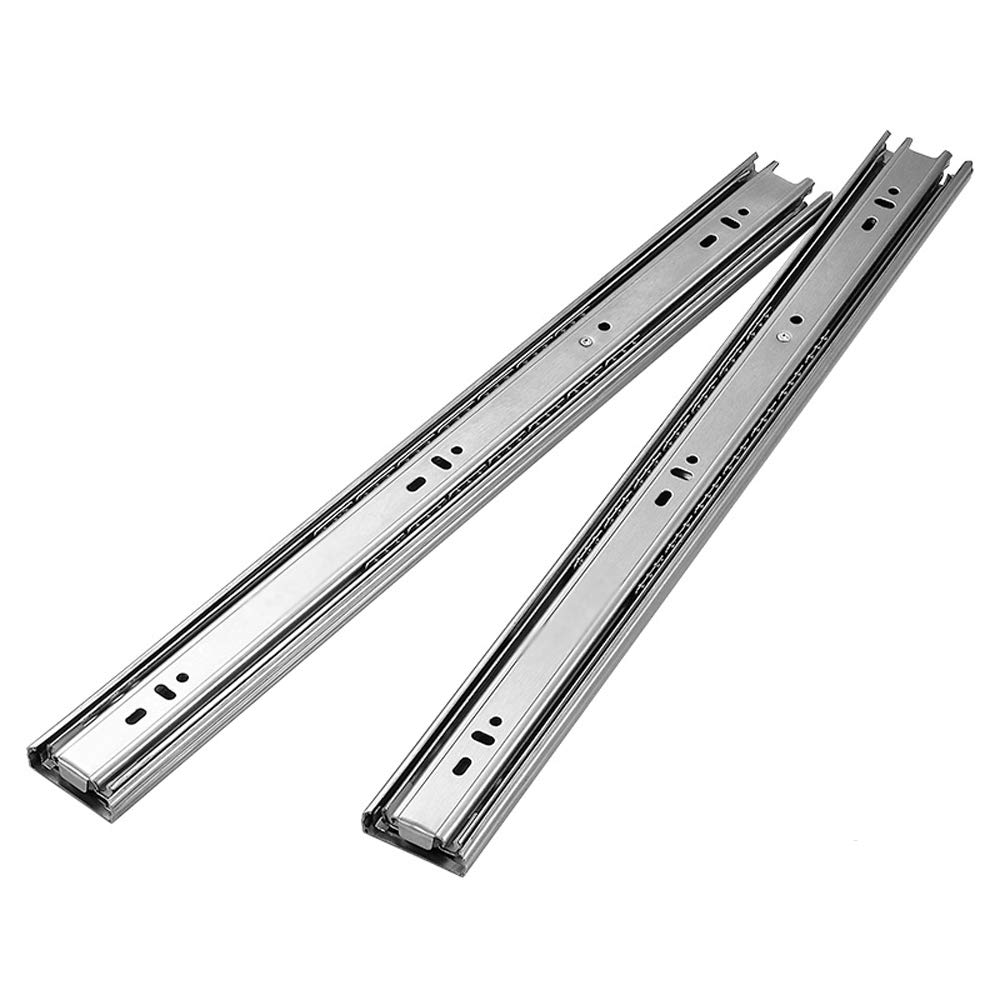 Buy Drawer slide Stainless Steel Cabinet Track, Three-Section Slide ...