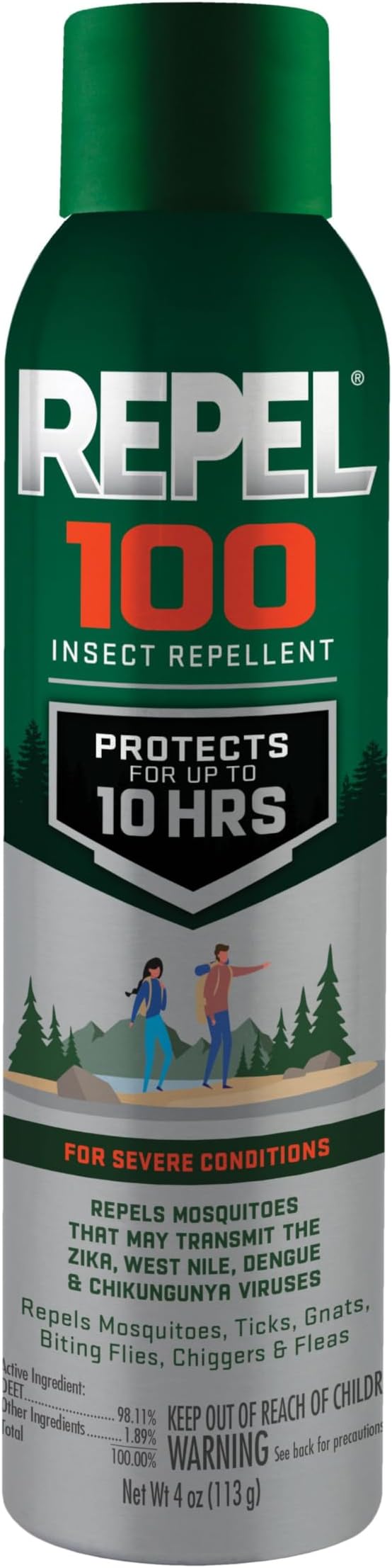 Amazon.com: Repel 100 Insect Repellent, 4 Ounces, 98% DEET 10-Hour ...