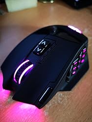 Gamspeed V8 Pro RGB MMO Lag-Free Wireless Gaming Mouse, 16,000 DPI ...