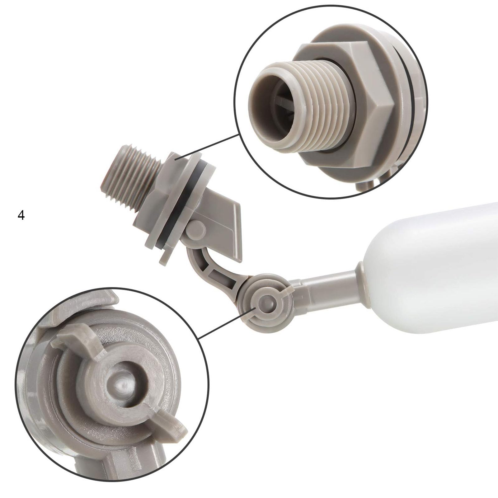 Snapklik.com : Blulu 3 Pcs Float Ball Valve, 3/4 Inch Water Tank Filter ...