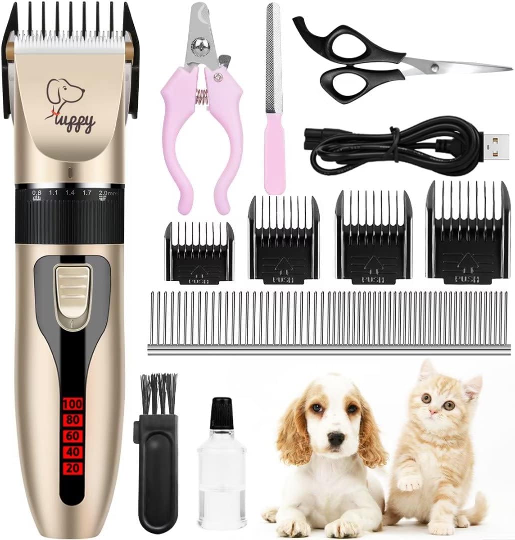 Amazon.com : Dog Shaver Clippers Low Noise Rechargeable Cordless ...