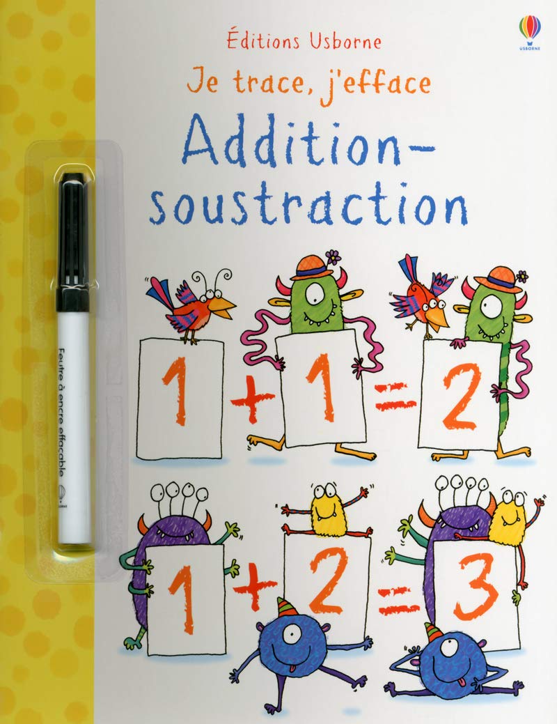 Je trace, j'efface - Addition-soustraction | Amazon.com.br
