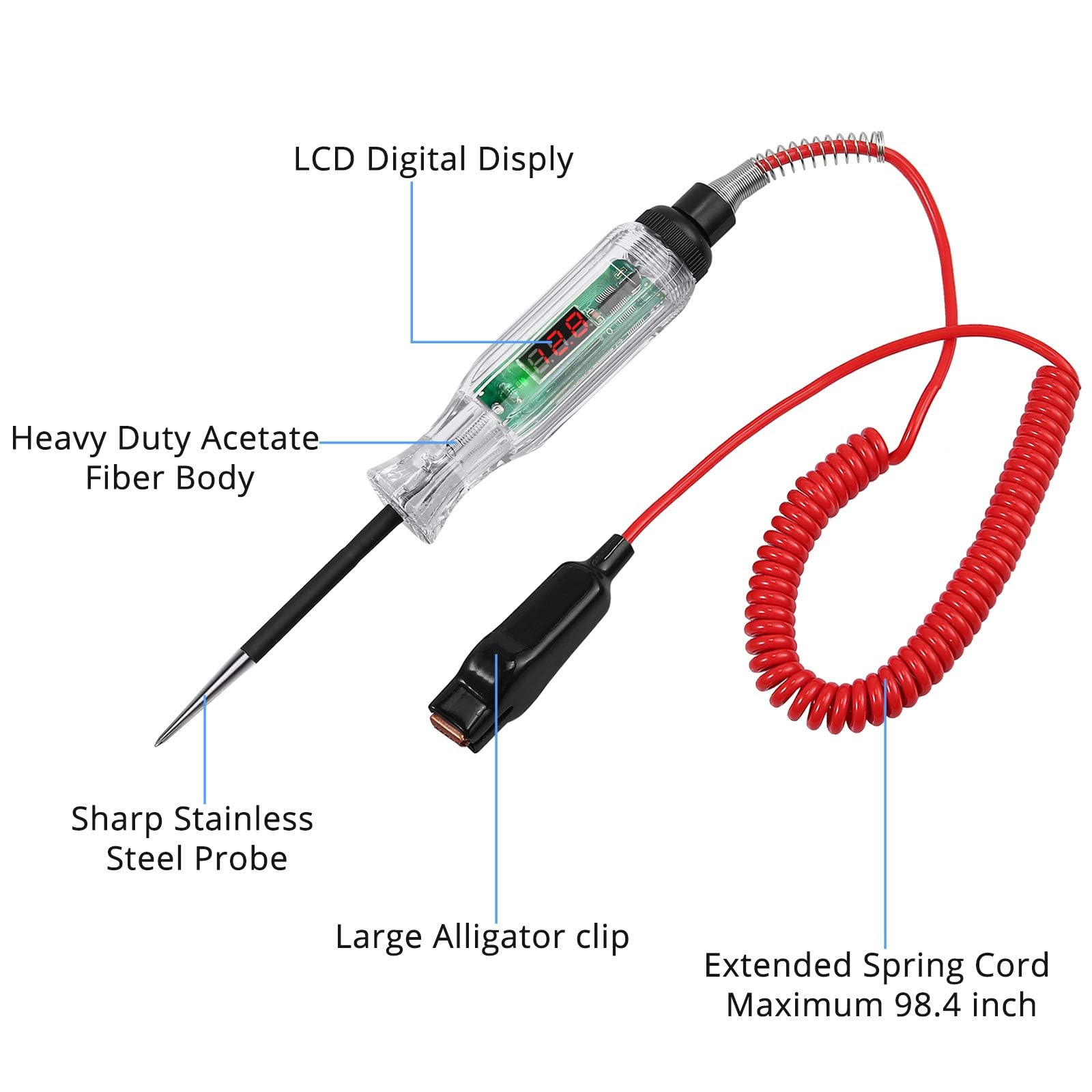 Snapklik.com : Automotive Circuit Tester, 2.6-32V Digital Circuit Test ...