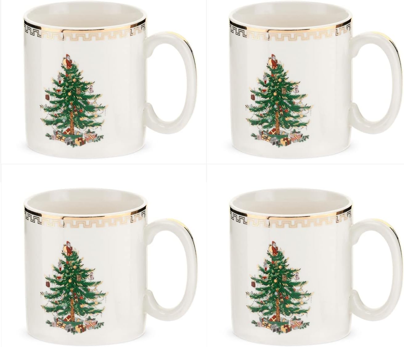 Amazon.com: Spode Christmas Tree Travel Mug with Silicone Lid: Home ...