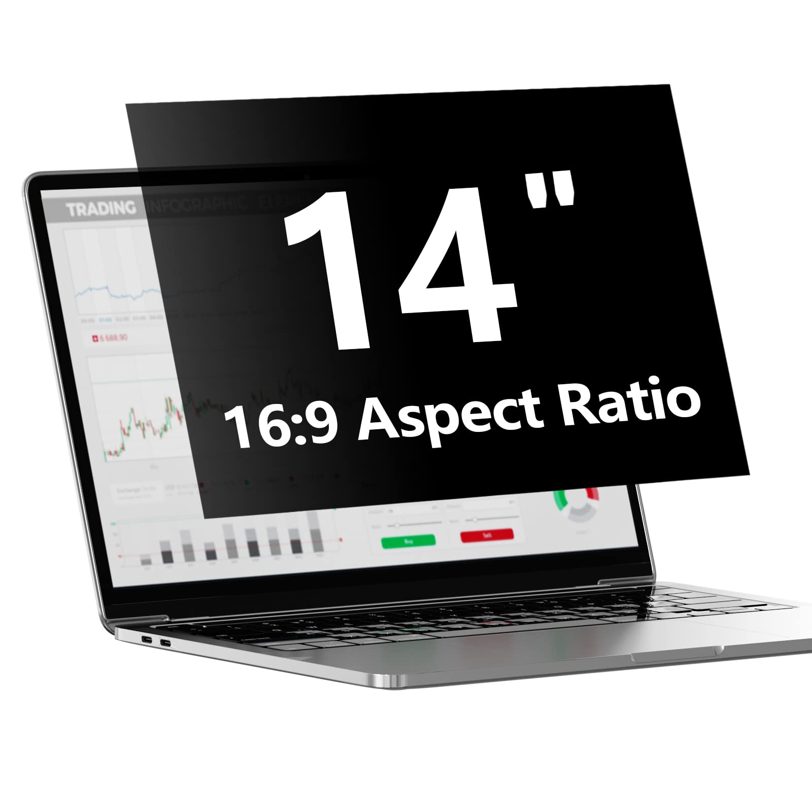 Amazon.com: Laptop Privacy Screen Protector 14 Inch with Hp Dell Acer ...