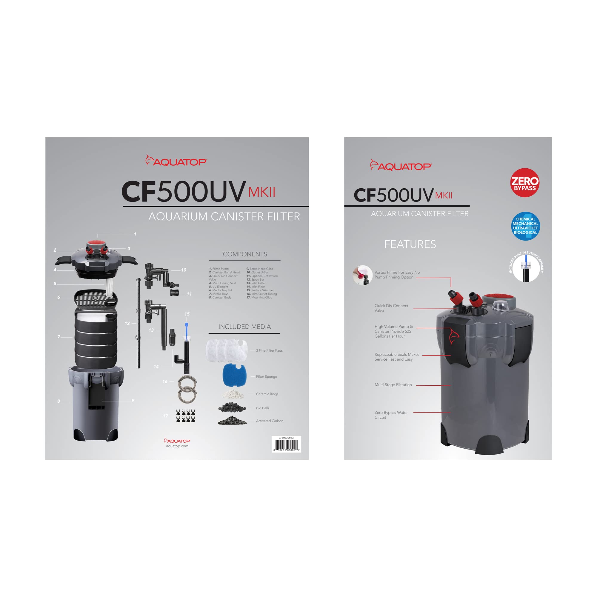 Snapklik.com : Aquatop 5-Stage Canister Filter