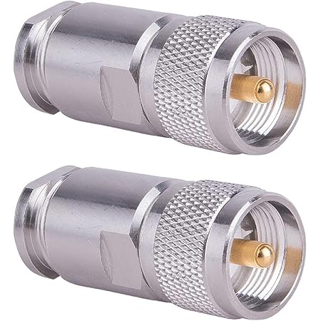 Amazon.com: PL259 Coax Connectors, 5-Pack PL-259 UHF Male Clamp ...